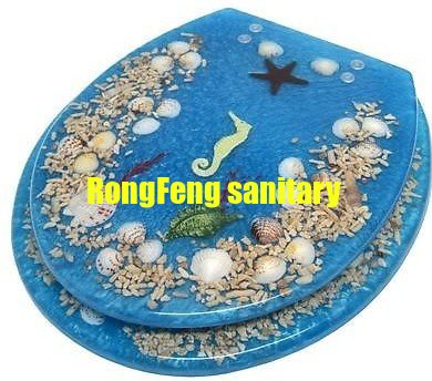 poly-resin toilet seat cover,decor toilet seat,tranparent toilet seat,PP,MDF,WOOD,DORUPLASTIC