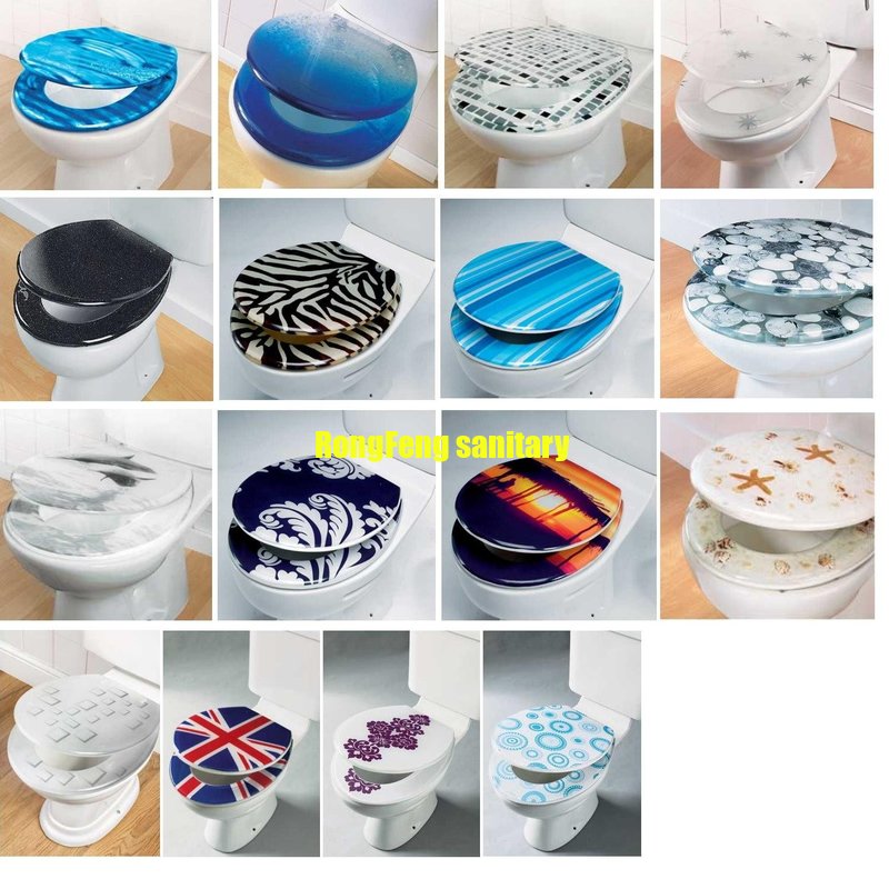 decorative clear polyresin toilet seat,color toilet seat,toilet,cover,MDF,PVC,PP,WOOD