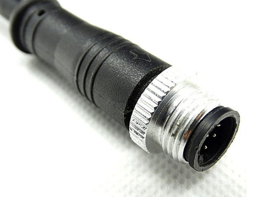 Ip67 Molded Waterproof Electrical Connector 4 Pin Plug For LED