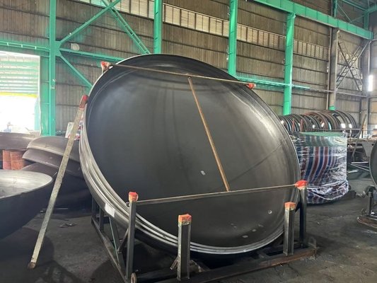 Dished Tank  Caps Carbon Steel Torispherical Head Dish Head 3000*18mm