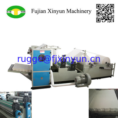 Automatic box drawing V fold facial tissue paper making machine