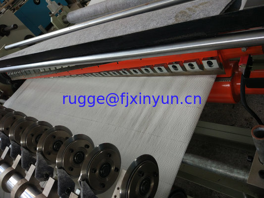 Semi automatic maxi roll paper and small bobbin paper slitting and rewinding machine