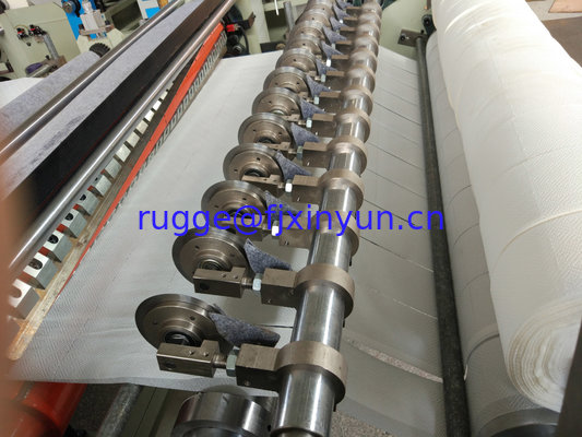 Semi automatic maxi roll paper and small bobbin paper slitting and rewinding machine