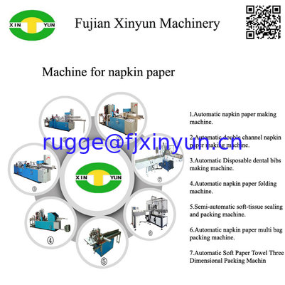 Hot sale semi automatic napkin tissue paper machine production line