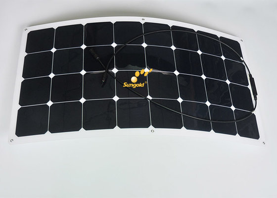 110w Lightweight Semi Flexible Bendable Solar Panel , Flexible PV Solar Panels 