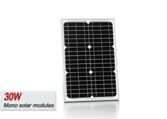 30 Watt Monocrystalline Silicon Cells Panel Solar Energy System For Home 