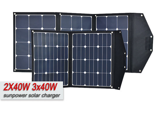Sungold Lightweight 80W Portable Solar Panel Charger For Camping Military Outdoor