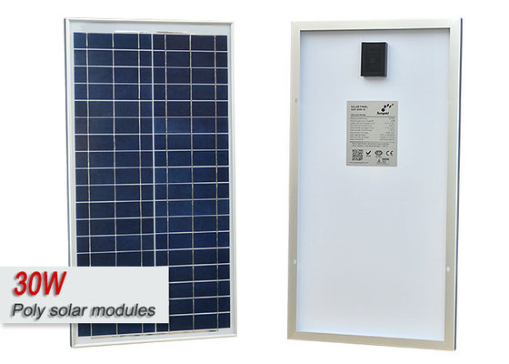 30w Poly Solar Cell Panel Off Grid Living Solar Power System With MC4 Connector