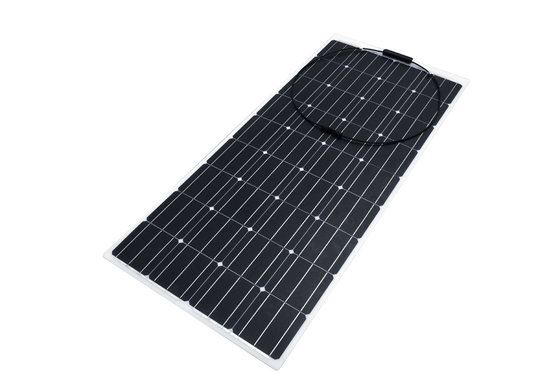160 Watt Lightweight Solar Panels Semi Flexible Solar Roof Panels 18.43% Cell Efficiency