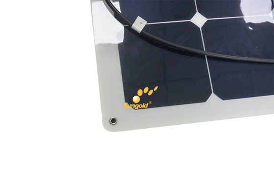 110w Lightweight Semi Flexible Bendable Solar Panel , Flexible PV Solar Panels 
