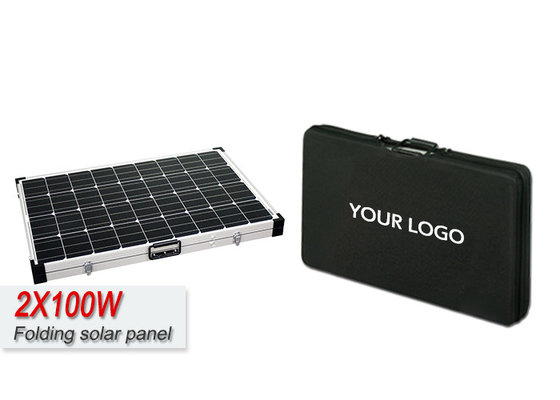 200W Fodling Portable Lightweight Monocrystalline Solar Panel With Agrade Cells