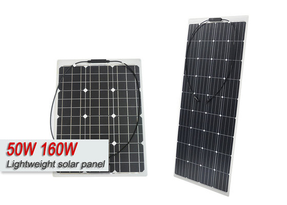 Durability High Output Solar Panels , Frameless 160w Lightweight Solar Cells Panel