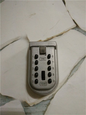Password Combination Key Lock Box Wall Mount Solid Zinc Alloy Body Silver