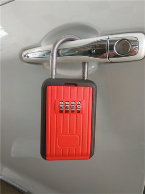 High Security Metal Keypad Key Lock Box For Car Keys Door Handle Type