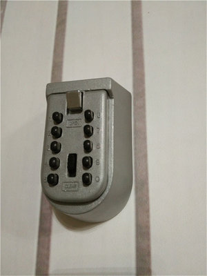 Commercial / Industrial Use Zinc Alloy Outdoor Key Lock Box With 10 Push Button Combination