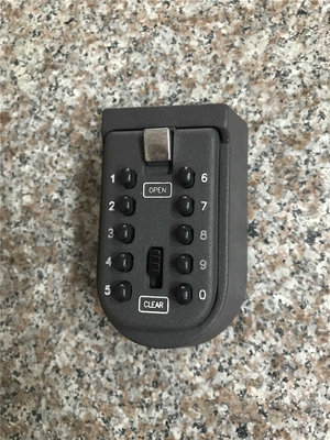 10 Push Button Outdoor Key Safe Box Combination Keyless Lock Box For House Key