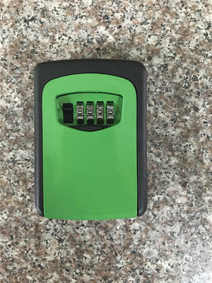 Zinc / Aluminum Alloy 4 Digit Combination Key Lock Box WaterProof Key Storage Box