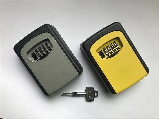 Wall Mounted Realtor Key Lock Box With Weather Resistant Shutter Door