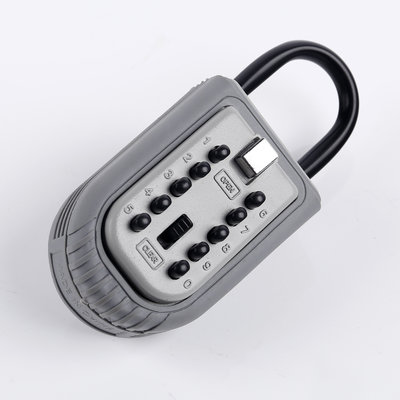 Portable Shackled Reinforced Security Key Lock Box For Outside Multi Function