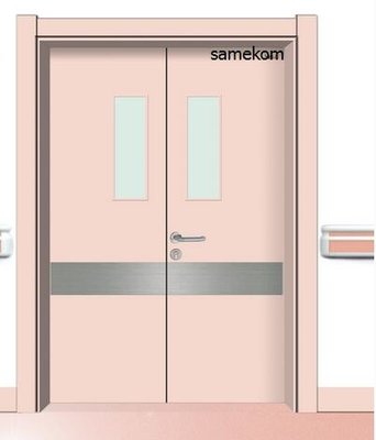 High quality Aluminum Frame Long Lasting Hospital Fire Rated Door