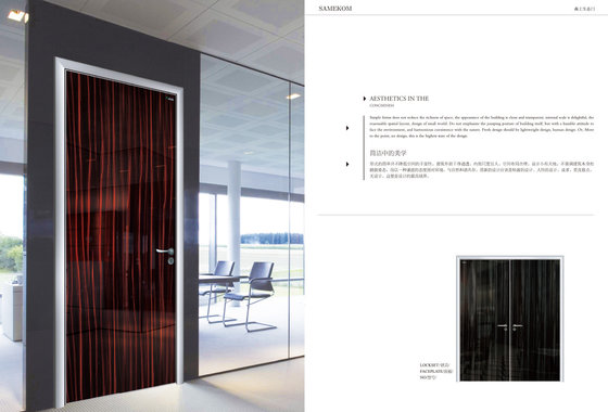 china melamine faced MDF Customized Commerical Office Design Flush Door