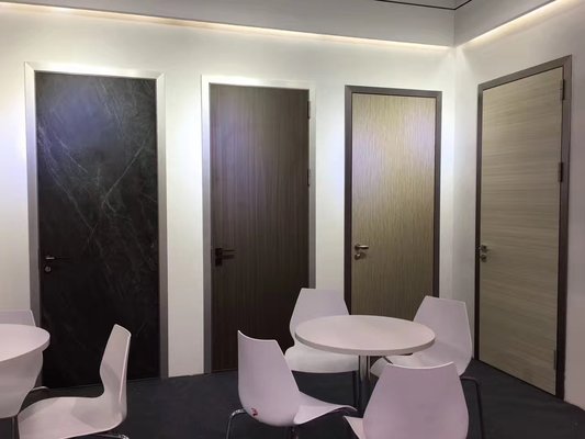 Modern Aluminum frame Customized Commerical Home use flush door design