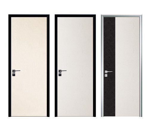 Aluminum frame Single leaf aluminum plain bedroom interior doors