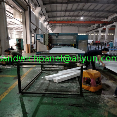 white color sheet 0.326 insulated eps sandwich panel 11900x1150x75mm for office