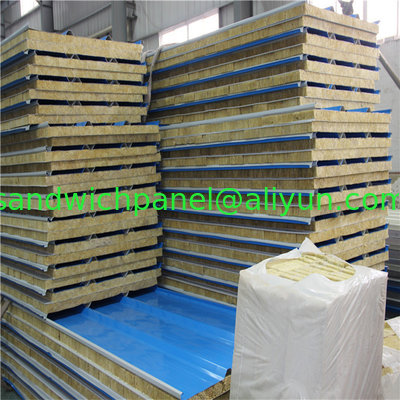 standard size insulated rock wool sandwich roof panel 5950 x 950 x 50mm