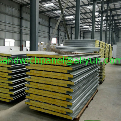 fireproof ivory white glass sandwich roof panel 5000 x 960 x 50 x 0.326mm for camp