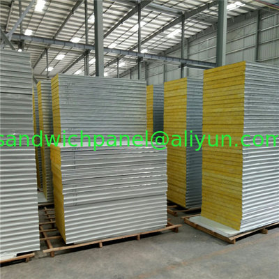 insulated sandwich panel fireproof 50mm glass wool roof tile for worker camp