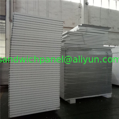 waterproof  grey white 50mm eps sandwich panel with both side steel strip for wall