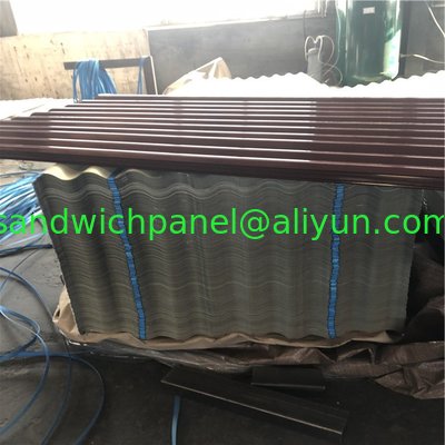 HF-009 iron oxide red color corrugated roofing sheets with the thickness 0.15-1.2mm