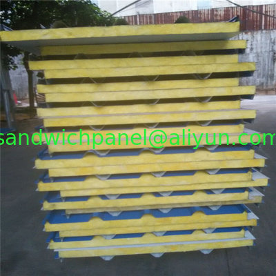 50mm A grade fire rating glass wool insulated sandwich roof panel use 20ft container house