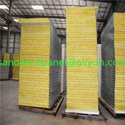 lowes cheap fireproof 50mm glass wool sandwich wall paneling for worker camp
