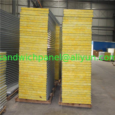 worker construction site mobile home ceiling glass wool sandwich panel 960 x50mm