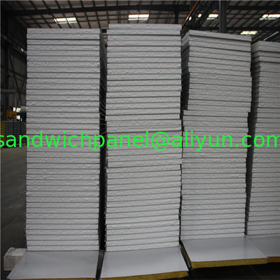 hotel use and 50mm greywhite sandwich panel material prefab glass wool sandwich panel house
