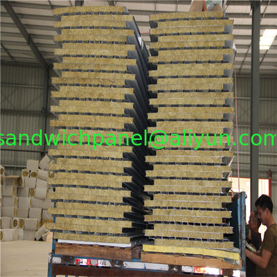 20 years fireproof rock wool aluminum sandwich panel use as container house