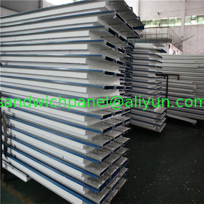 color coated steel insulated polystyrene foam  sandwich roof pane for prefab house