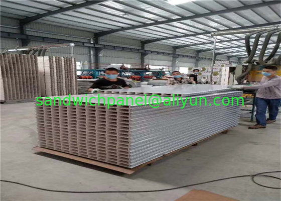 50mm MGO hollow core sandwich panel with 0.426mm steel sheet for exterior wall panel