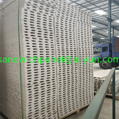 strong 50mm hollow core grey white MGO sandwich panel with 0.326mm for container house