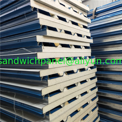 prepainted and galvanized 50mm corrugated sandwich roof panel