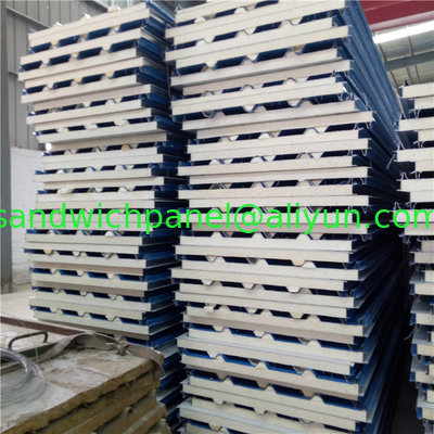 waterproof insulated 50mm pu sandwich container house roof panel for cold storage