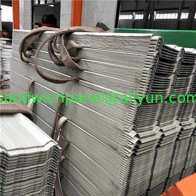27tons 0.376mm grey steel color roof sheets with pacakge deliveried by a 20ft container