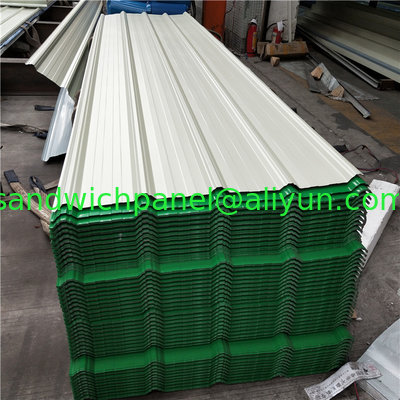 energy save green color roof sheets 840x 0.476mm for prefabricated warehouse