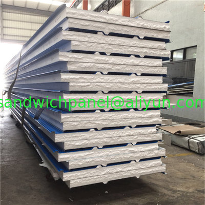 14kg waterproof 100mm insulated eps sandwich roof panel with 0.476mm to America