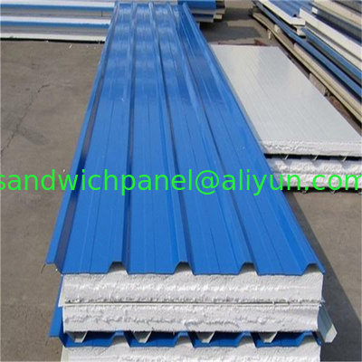 0.476mm double steel 14kg eps inuslated sandwich roof panel 5800x1050x100mm