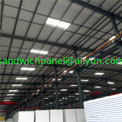 50mm smooth surface 0.376mm eps sandwich wall panel for prefab house
