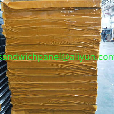 sound insulation 50mm rock wool sandwich panel cover with film for clean room