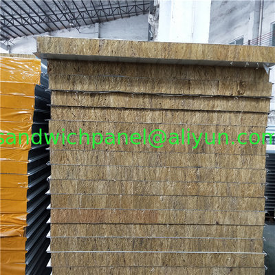 heat proof 1150mm type rock wool sandwich panel with A fire rating to  saudi arabia